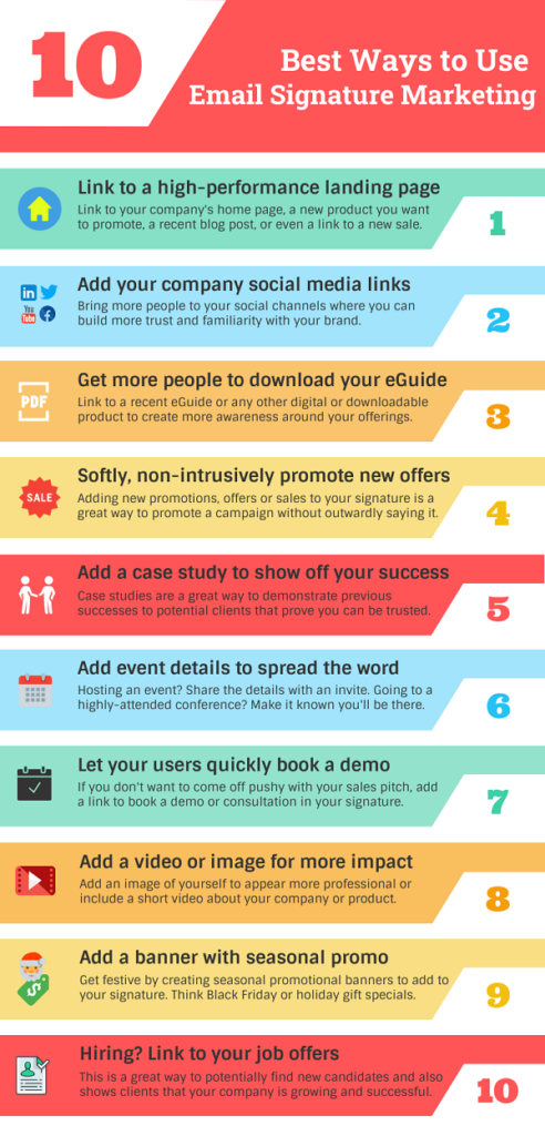 10 Ways to Use Email Signature Marketing