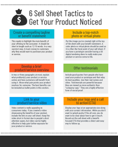 6 Sell Sheet Tactics to Get Your Product Noticed