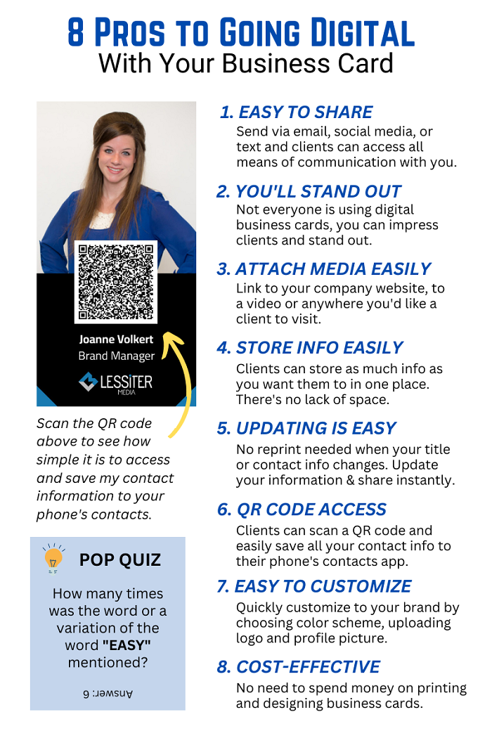 8 Pros for Digital Business Cards