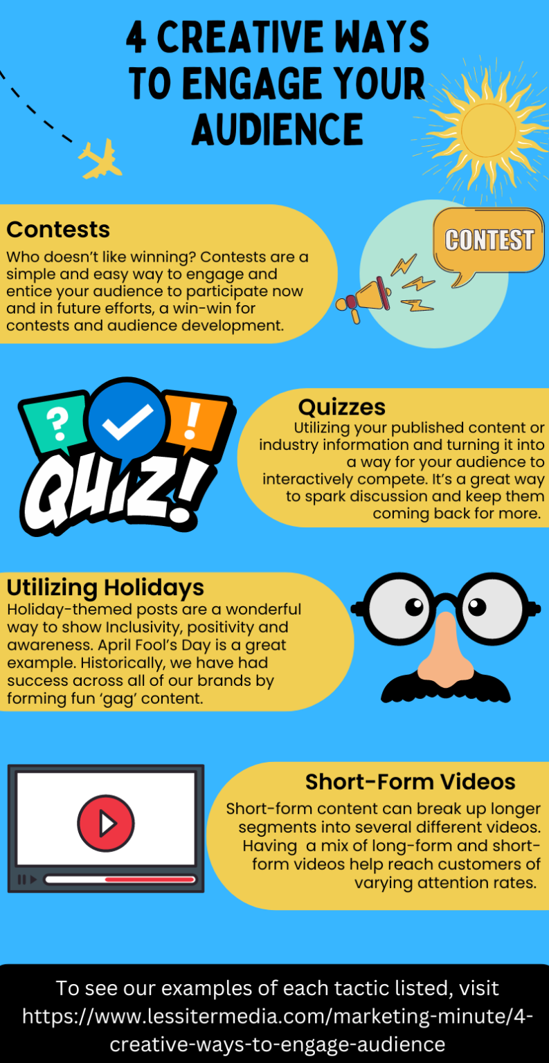 4 Creative Ways to Engage your Audience